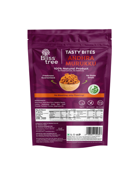 Andhra Murukku - 400g - Bliss Tree IL