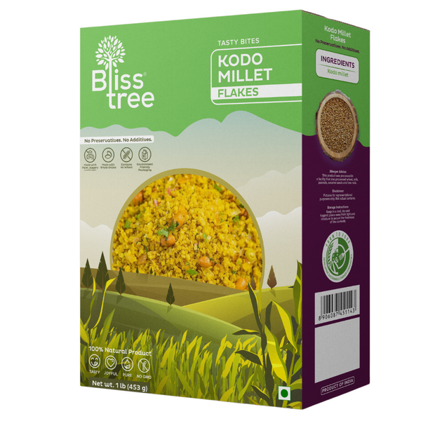 Kodo Millet Flakes - 1lb - Bliss Tree IL